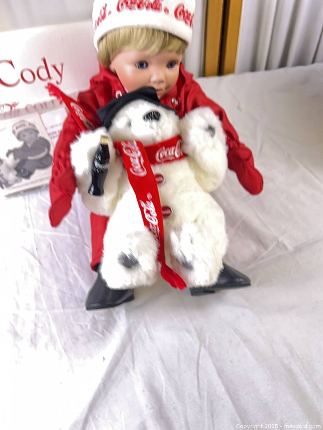 Coca-Cola Cody Christmas Doll With Bear | Maxsold