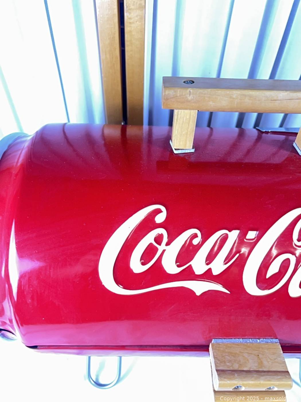 Vintage Coca-Cola Portable Barrel Charcoal Grill | Maxsold