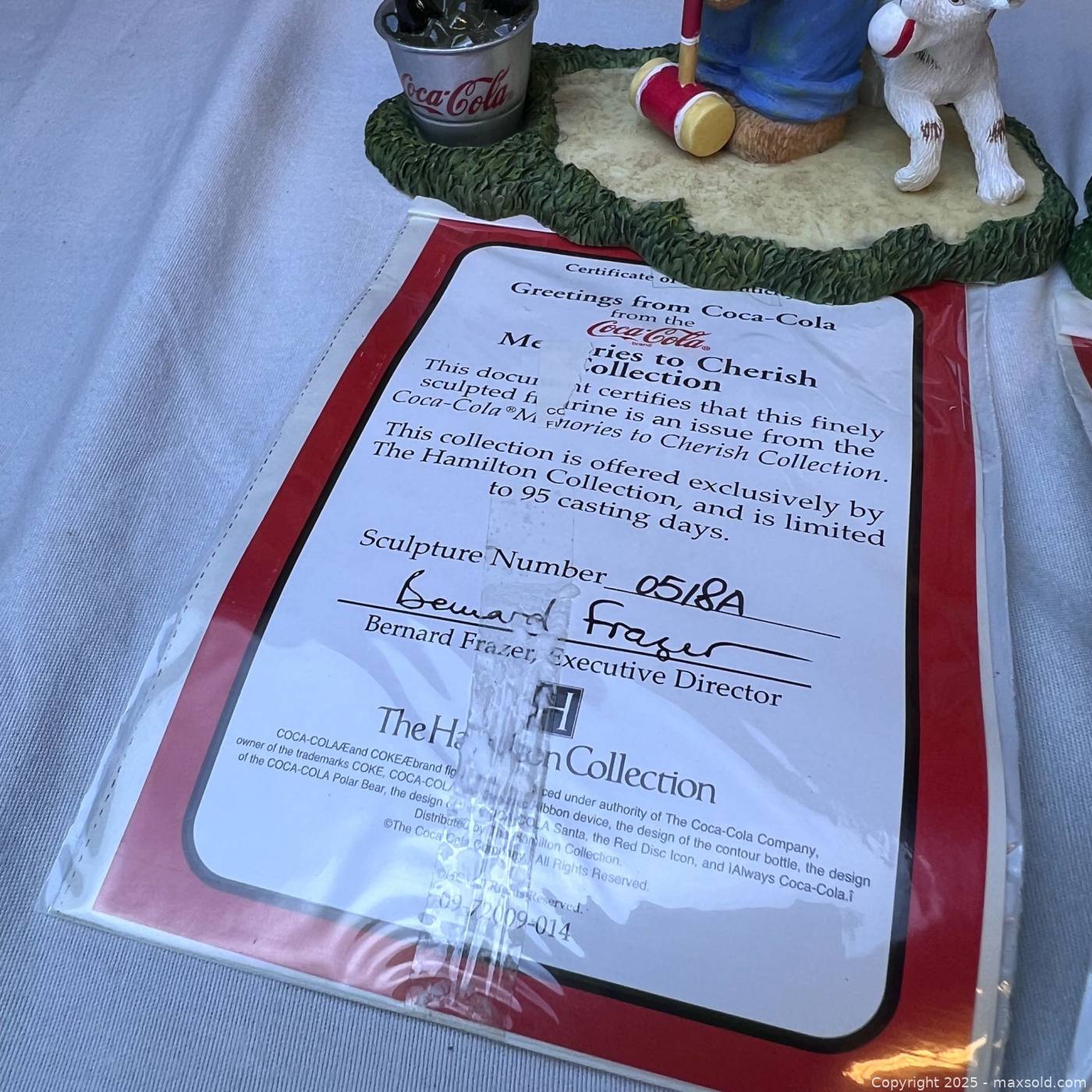 Limited edition Coca-Cola Hamilton Collection bear figurines with COAs ...