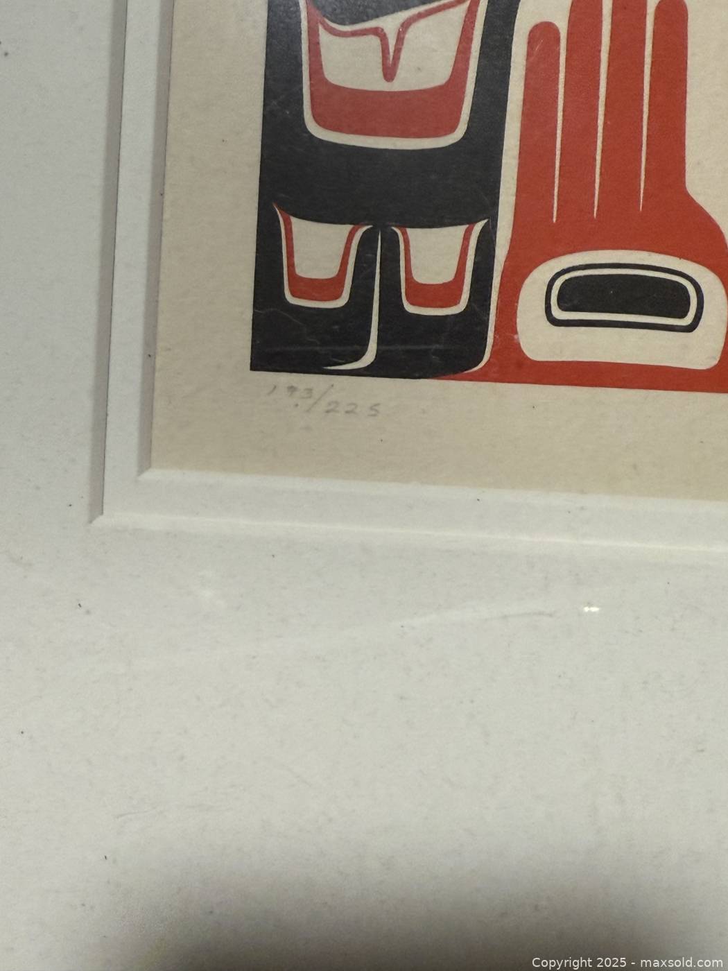 Limited edition framed Indigenous print | Maxsold