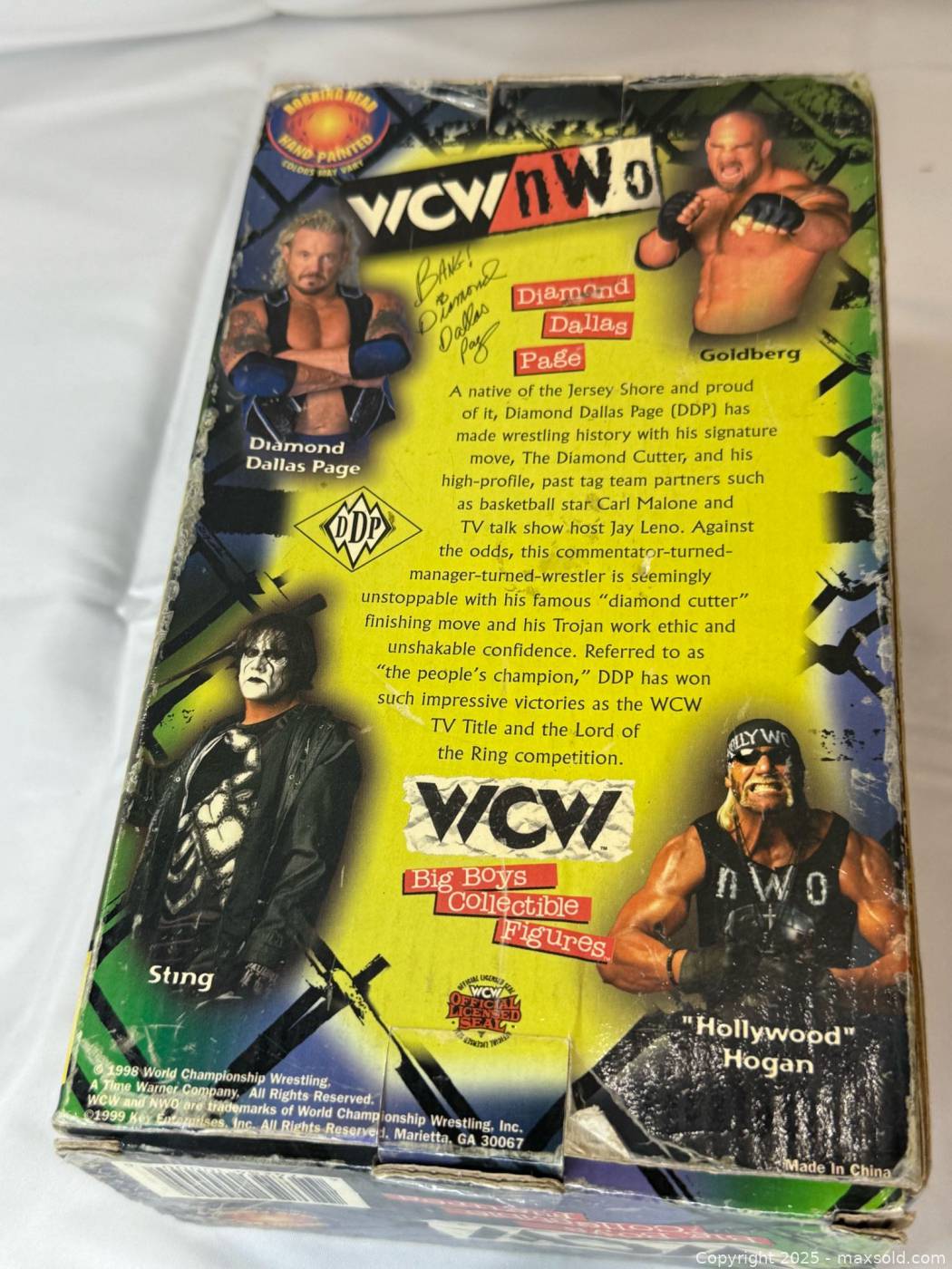 WCW Diamond Dallas Page Bobblehead And Goldberg Ring Masters Figure ...