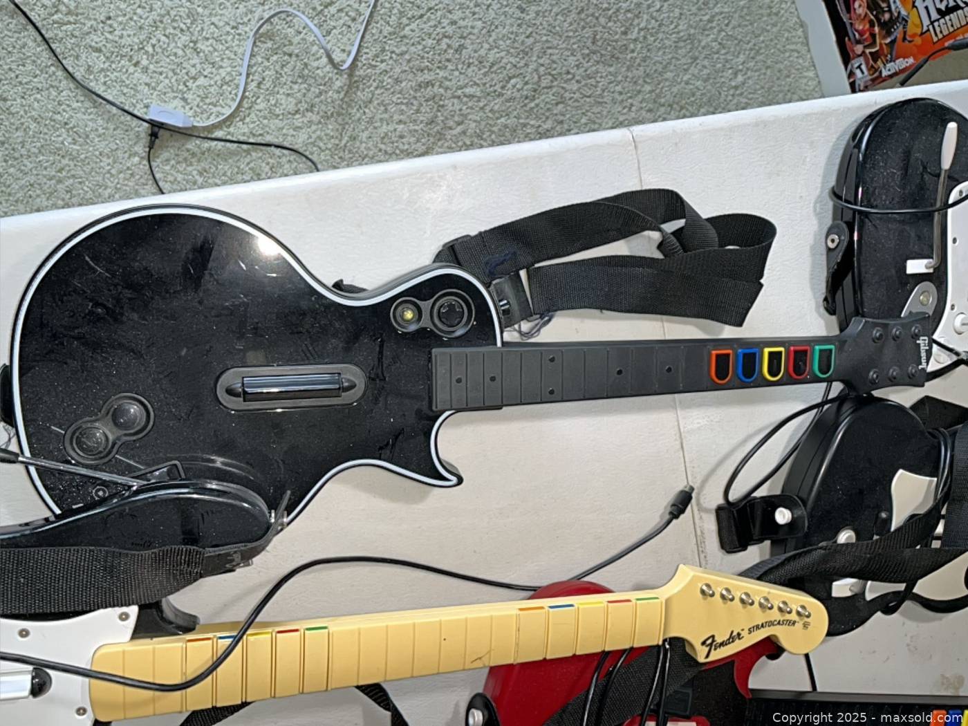 Xbox 360 Rock Band & Guitar Hero controllers, games, mics | Maxsold