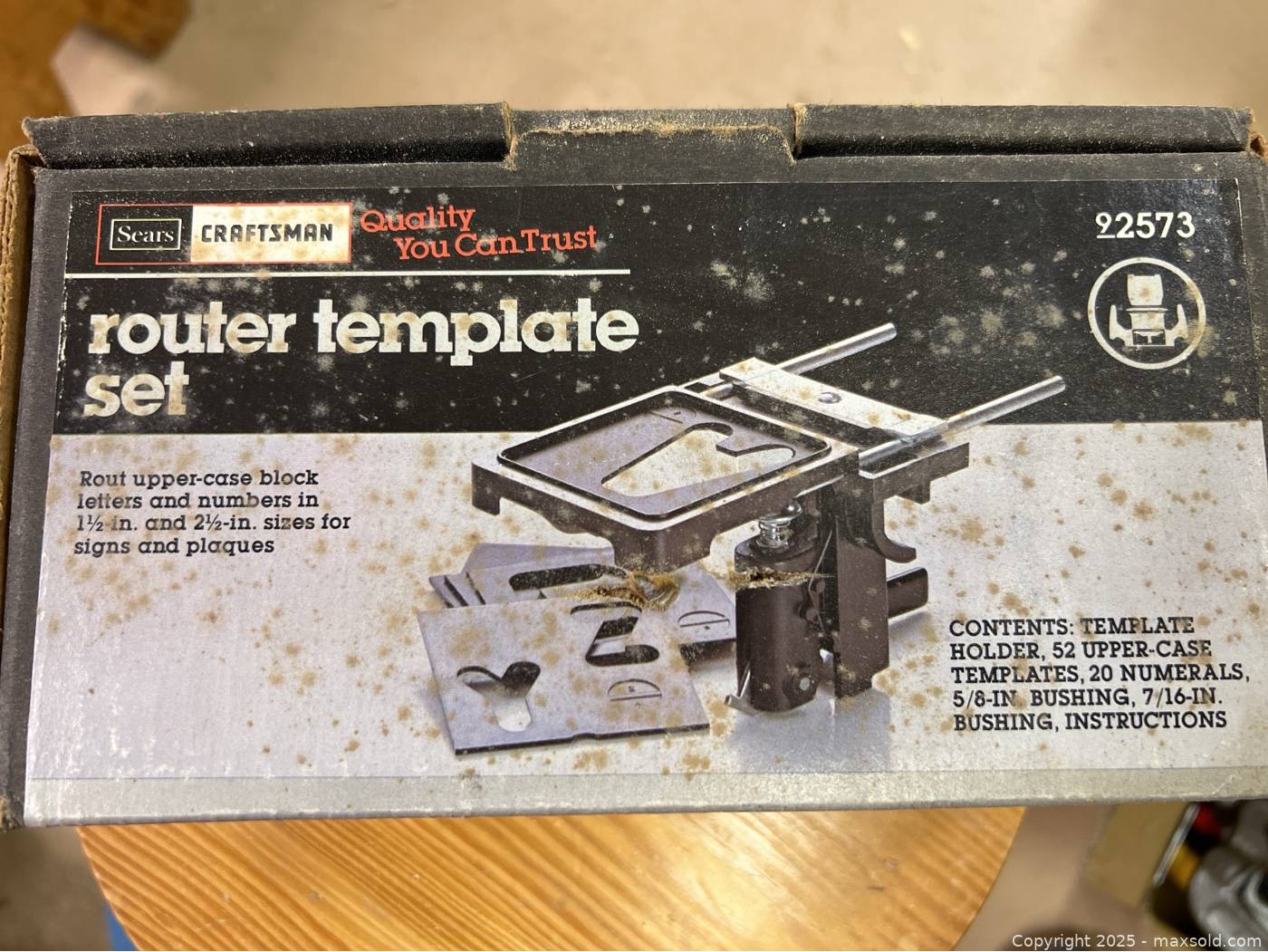 Craftsman router template set 22573 | Maxsold