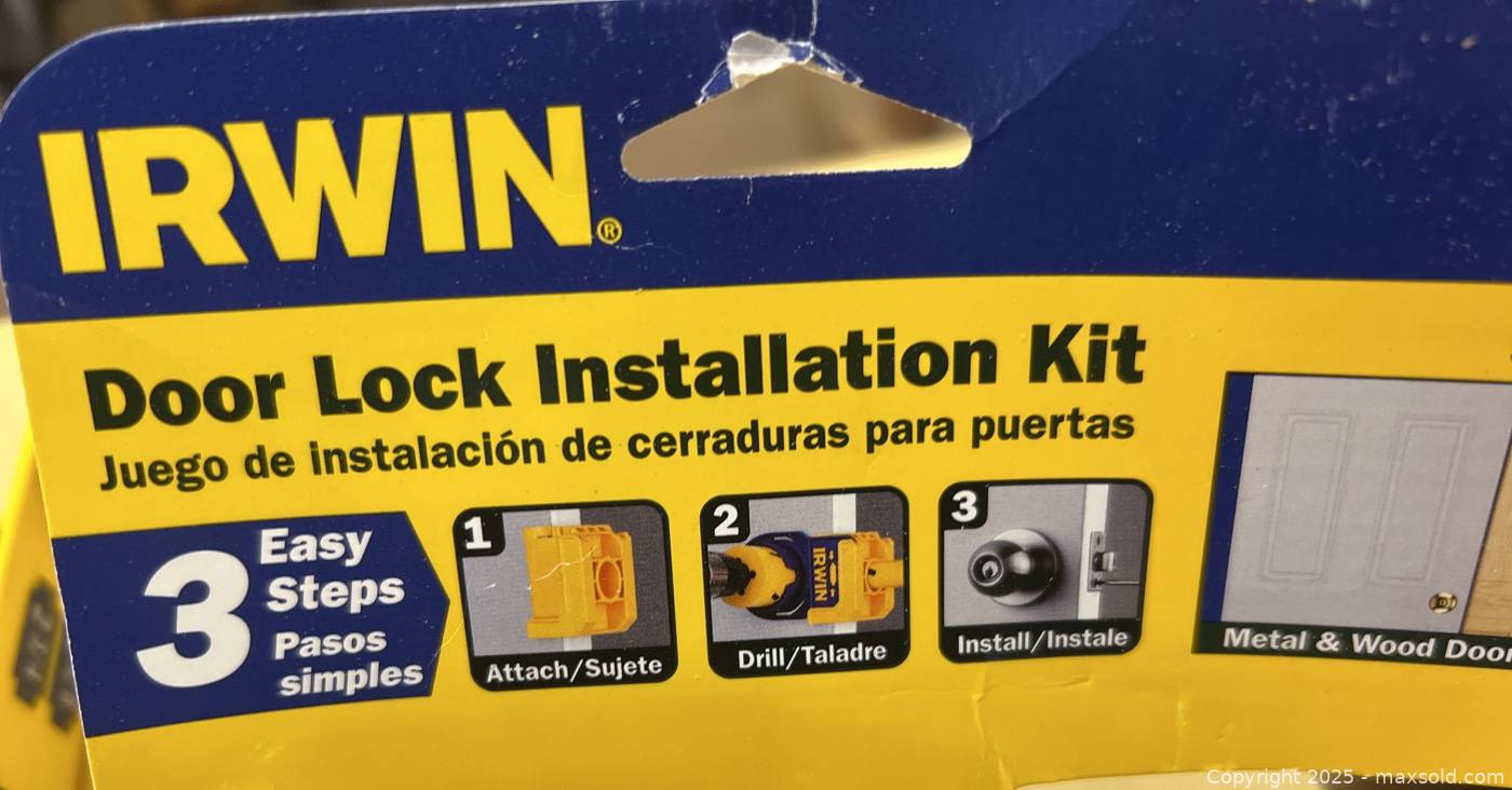 Irwin Door Lock Installation Kit | Maxsold