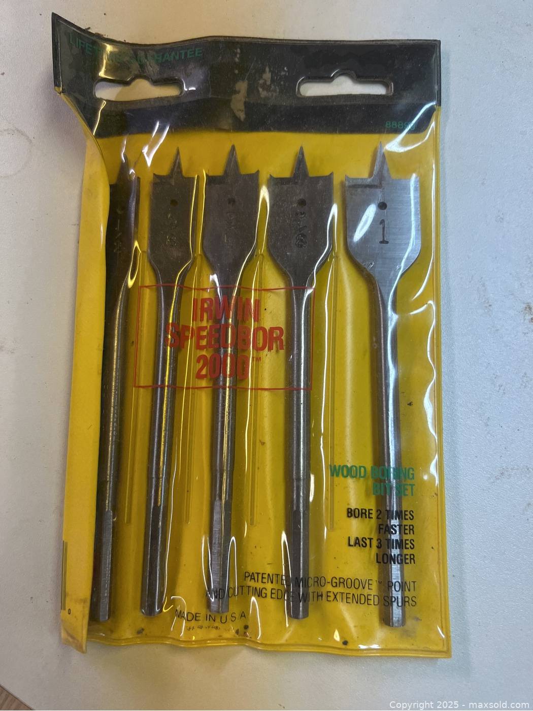 Irwin Speedbor spade wood drill bit set, 5-piece | Maxsold