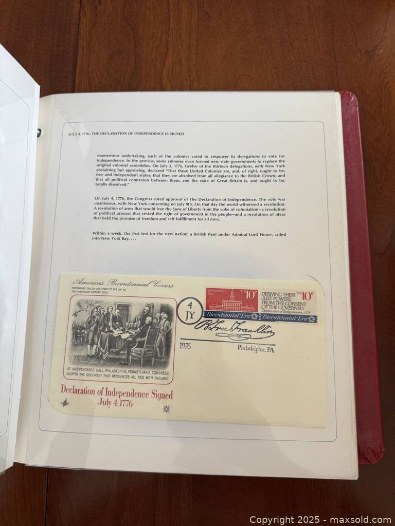 America's Bicentennial Covers collection binder | Maxsold