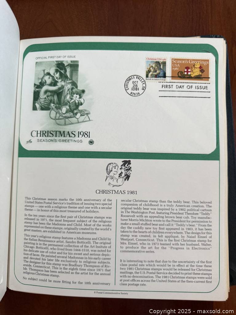 Postal Commemorative Society binder of U.S. First Day Covers and ...