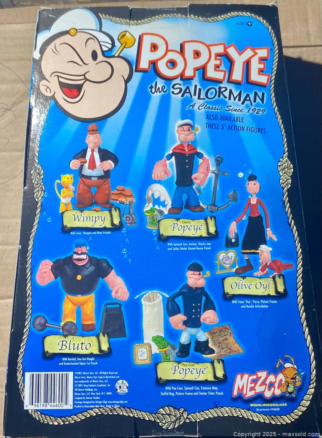 2001 Mezco Popeye the Sailorman action figure new in box | Maxsold