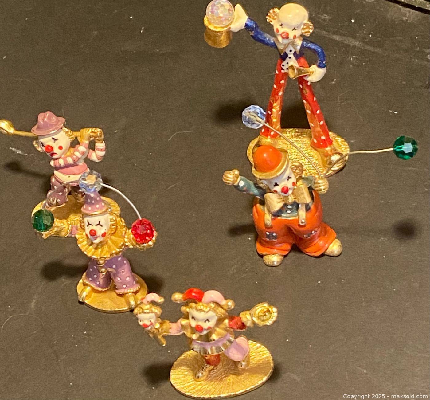 Spoonique pewter clown figurines, set of 6 | Maxsold