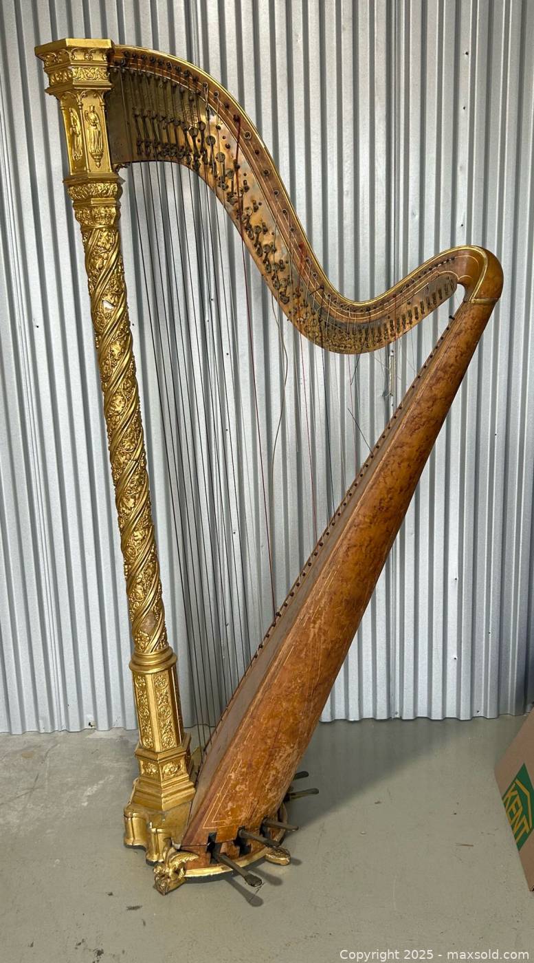 Sebastian Erard Grecian Pedal Harp | Maxsold