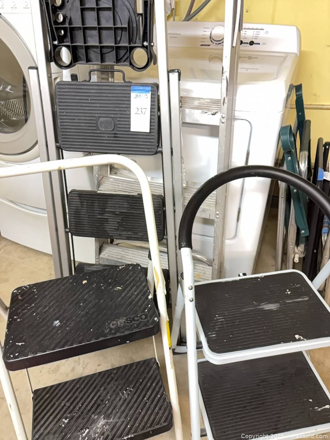 Keller 6-Foot Step Ladder And 3 Folding Step Stools | Maxsold