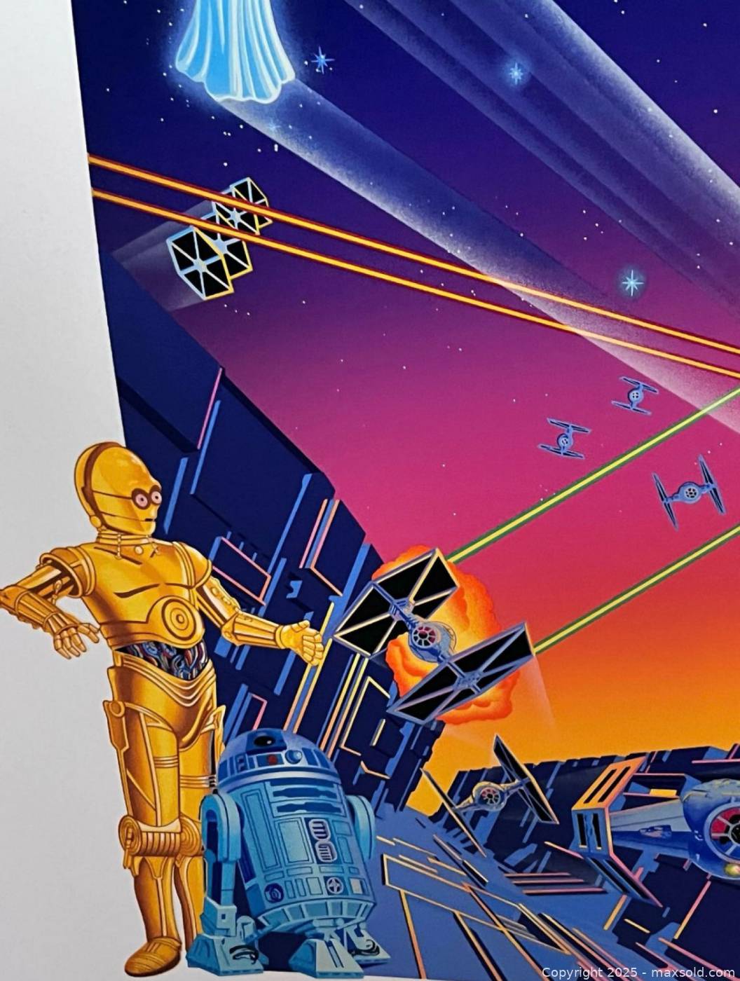 Giant size Star Wars lithograph by Melanie Taylor Kent | Maxsold