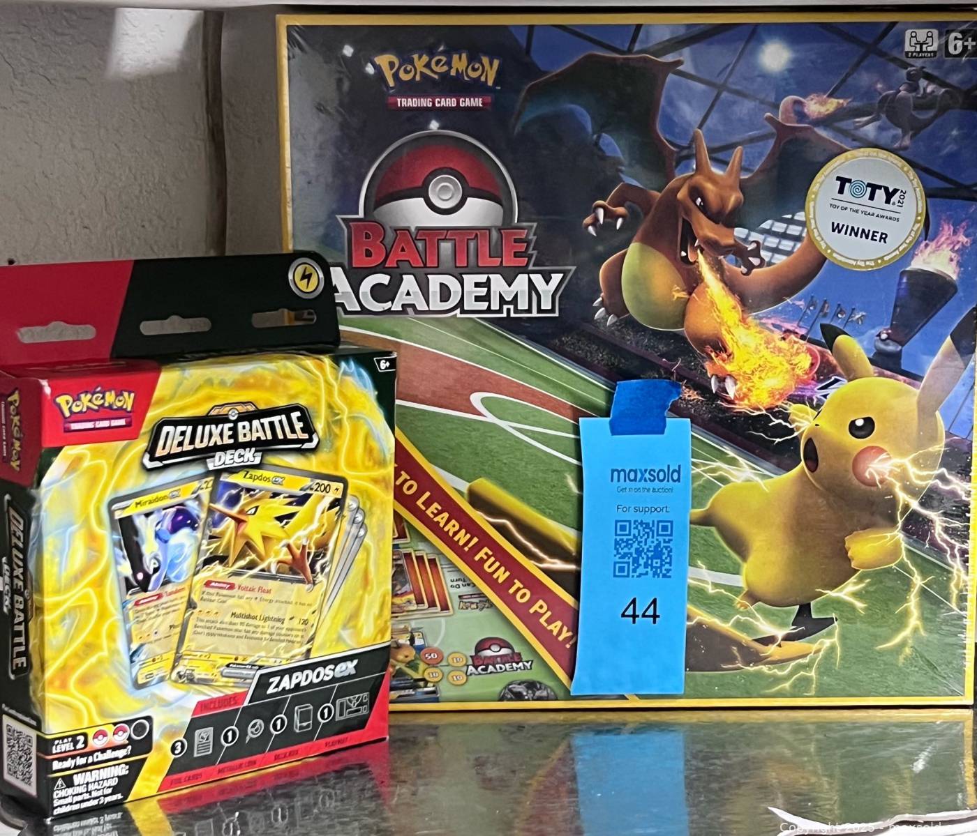Pokémon Battle Academy board game and Zapdos EX Deluxe Battle Deck ...