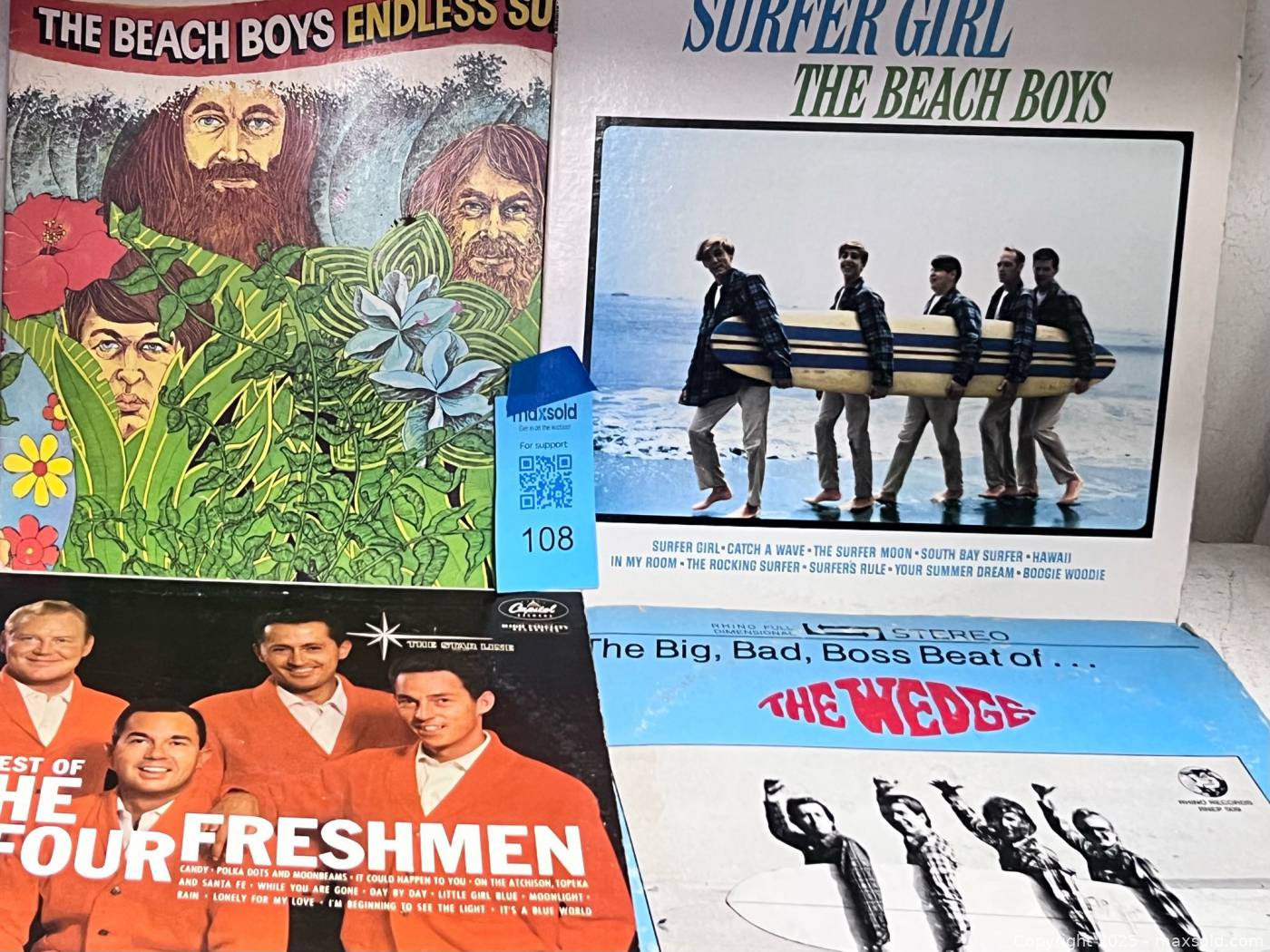 4 Vintage Surf-Era Vinyl LPs | Maxsold