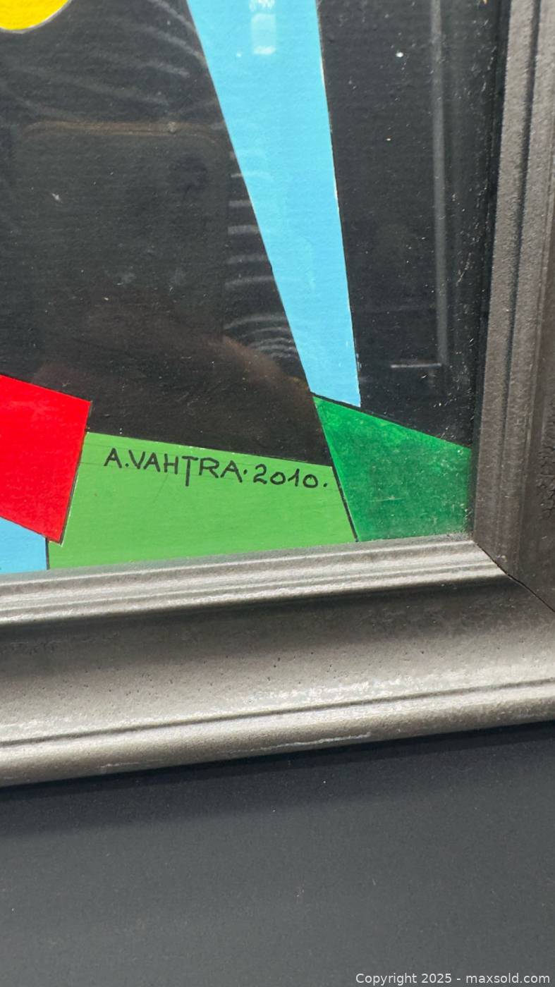 Aarne Hans Vahtra signed abstract artwork 2010 | Maxsold