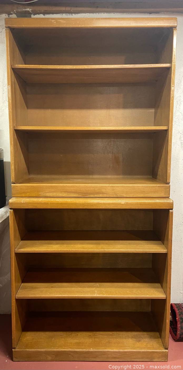 Maple Stackable Wood Bookcase Units | Maxsold