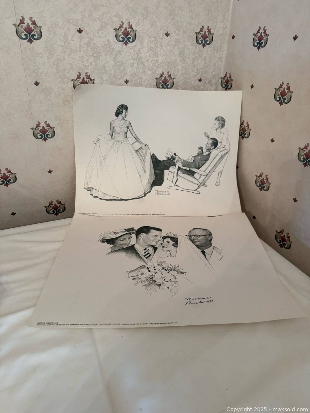 Norman Rockwell pencil drawing prints | Maxsold