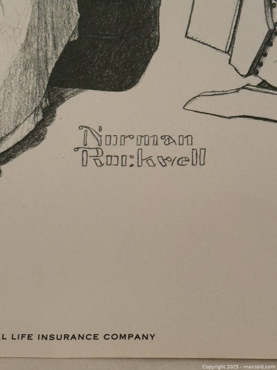 Norman Rockwell pencil drawing prints | Maxsold