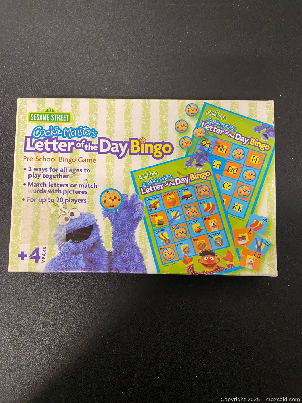 Sesame Street Cookie Monster Letter of the Day Bingo Game | Maxsold
