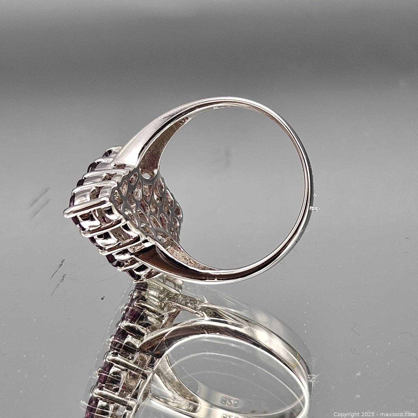 Sterling Silver Cluster Ring Size 9 | Maxsold