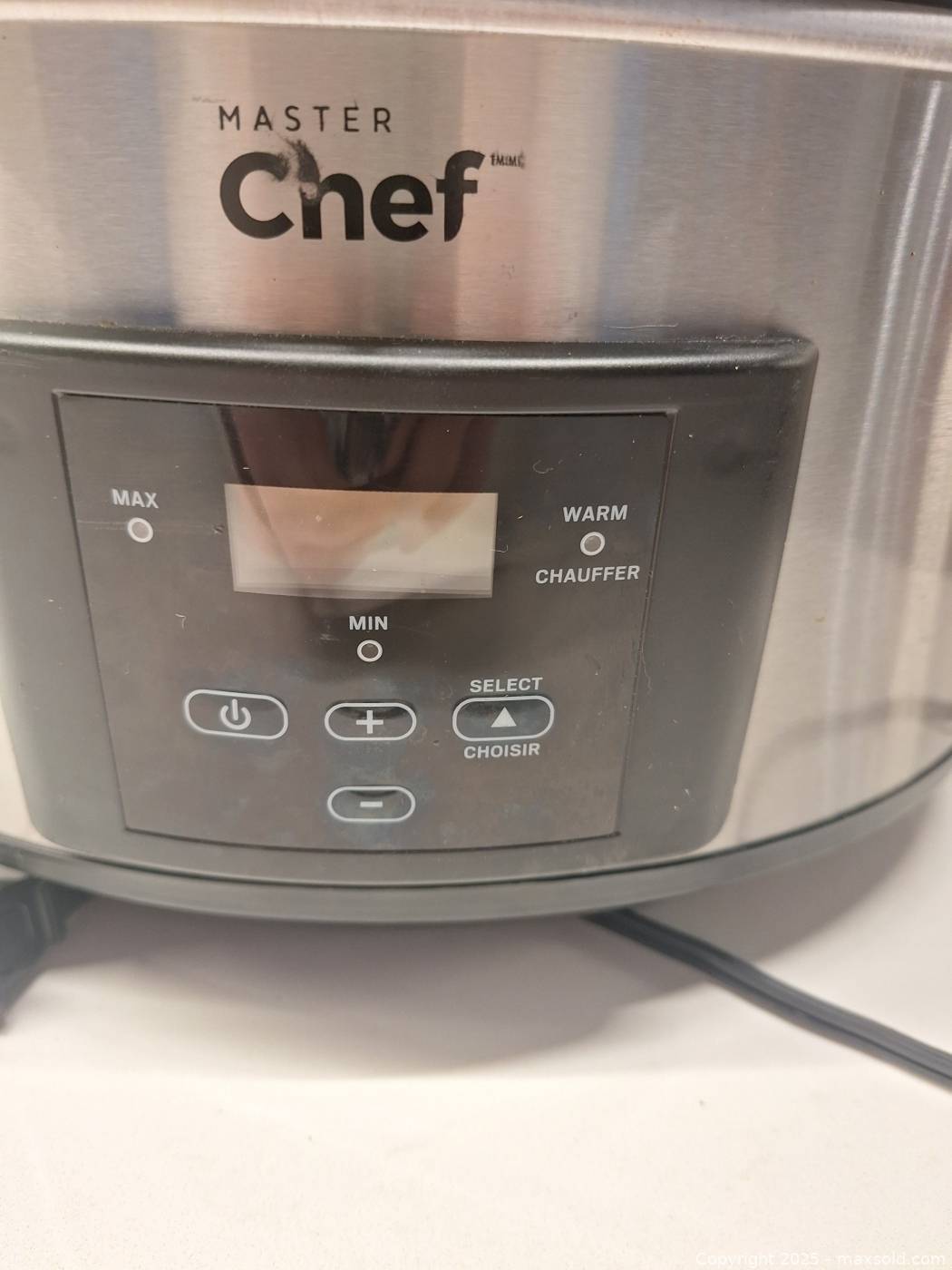 Master Chef digital crock pot | Maxsold