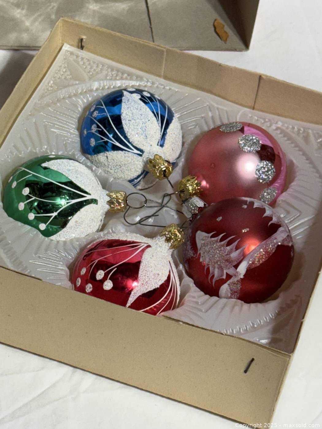 Vintage Woolcrest Glass Christmas Ornaments | Maxsold