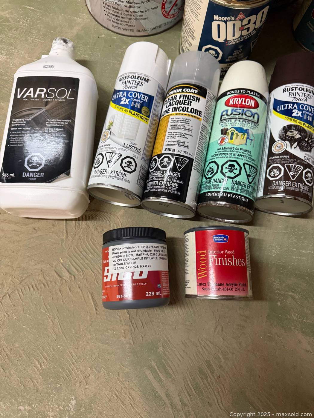 35–45 Assorted Paints, Stains, Varnishes & Primers | Maxsold