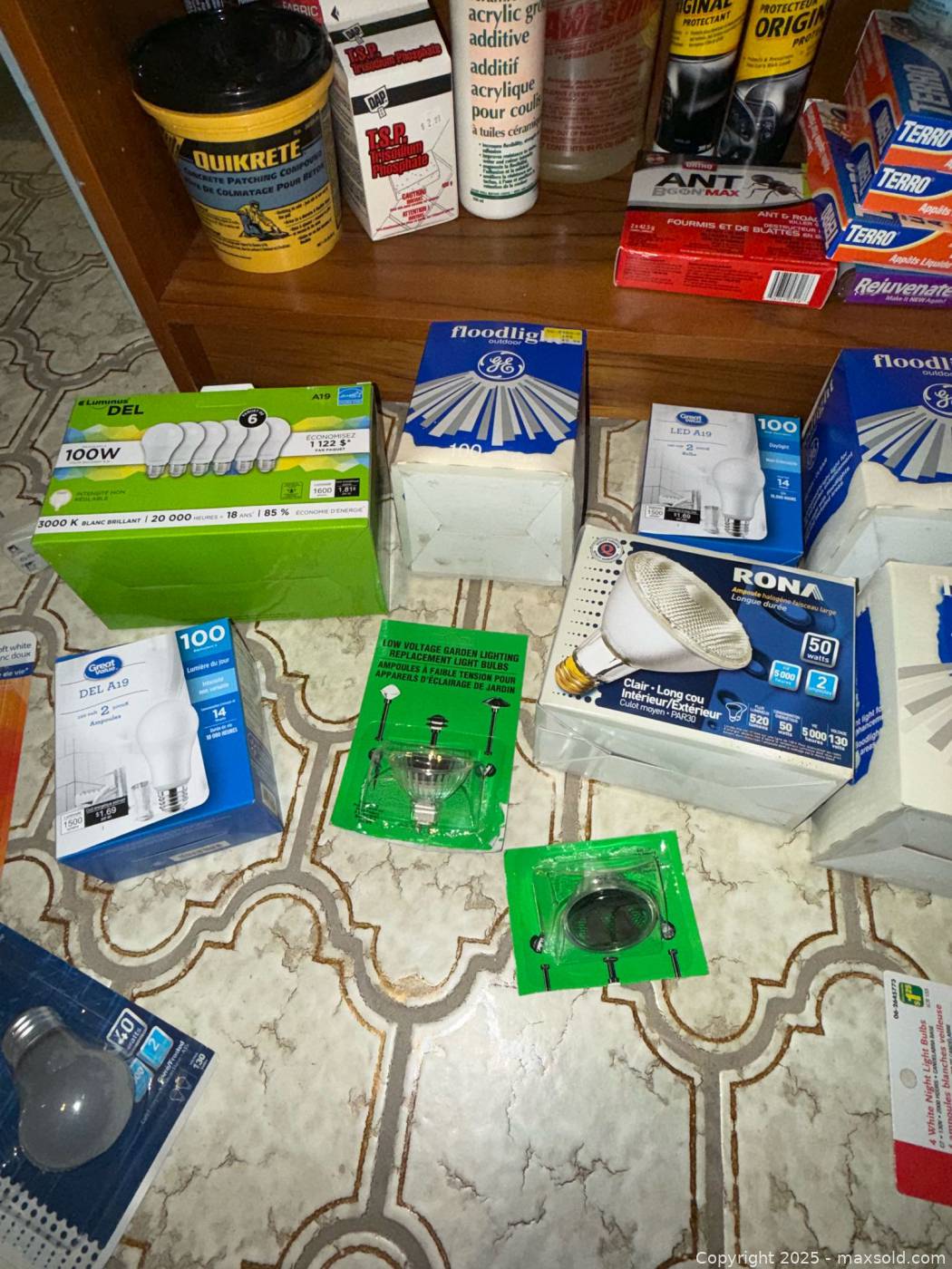 Light Bulbs, Pest Control And Maintenance Items | Maxsold