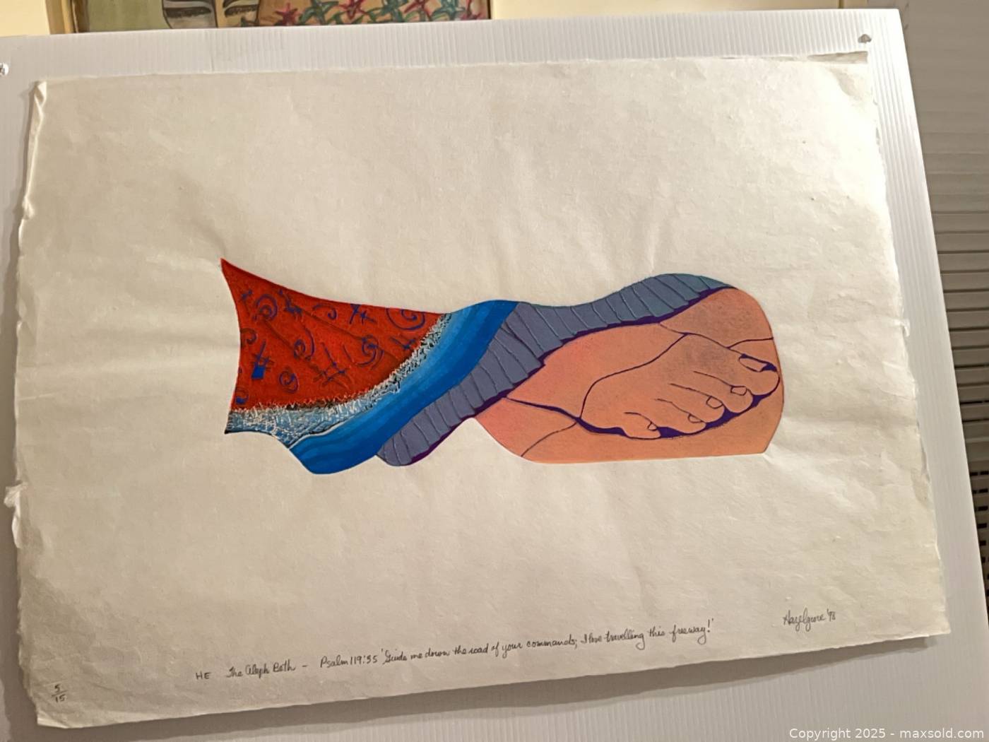 Hazelgrove 1998 "The Aleph Beth" limited edition print 5/15 | Maxsold