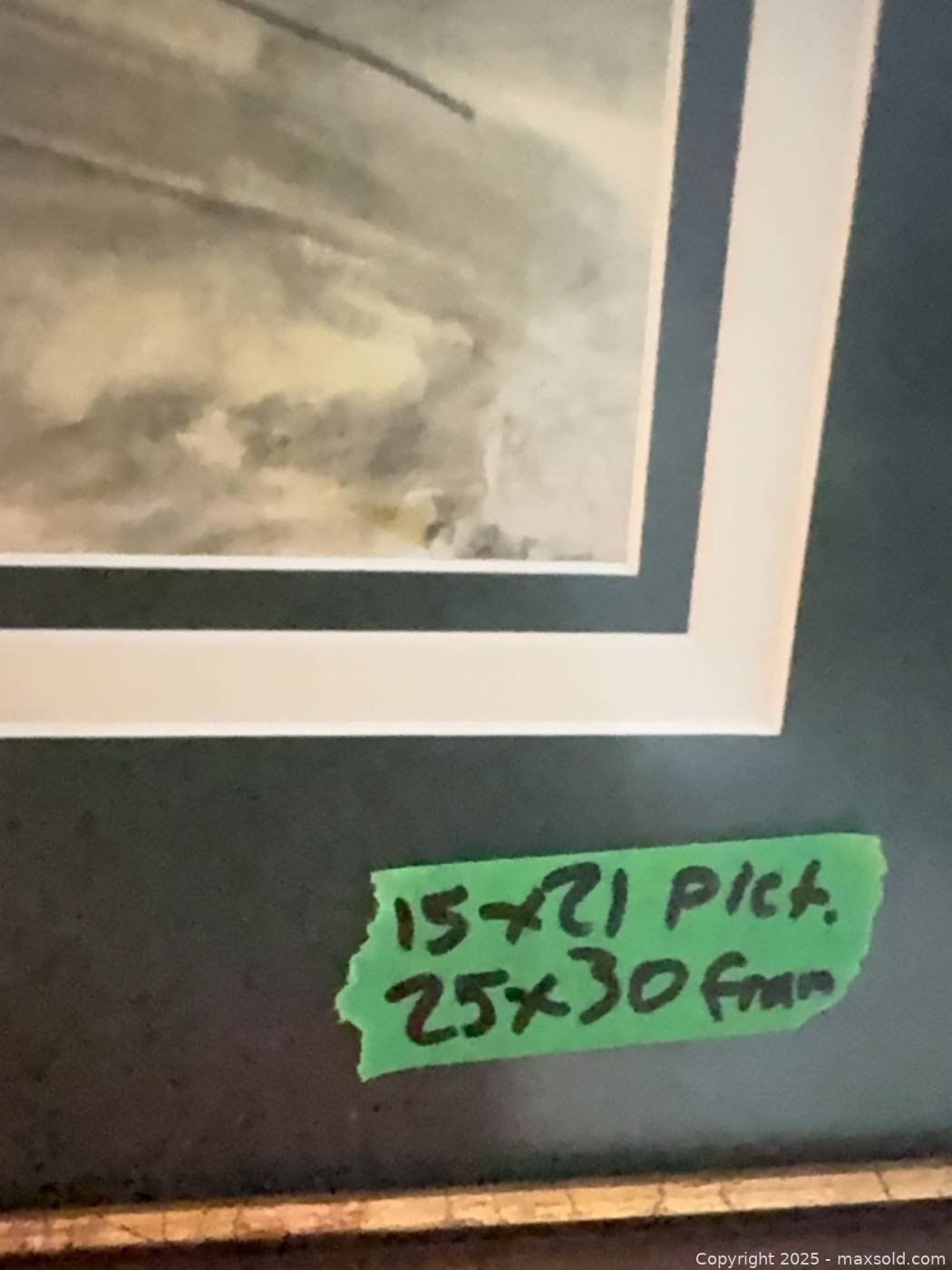 Framed landscape painting 25x30" | Maxsold