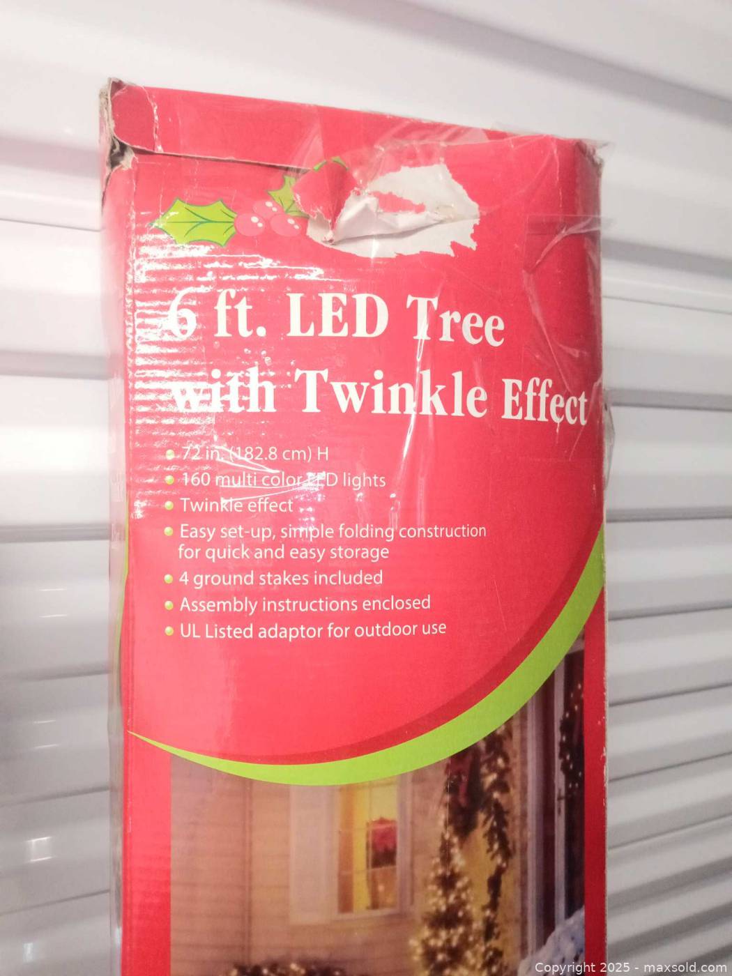 4' White Pre-Lit Tree & 6' LED Twinkle Tree | Maxsold
