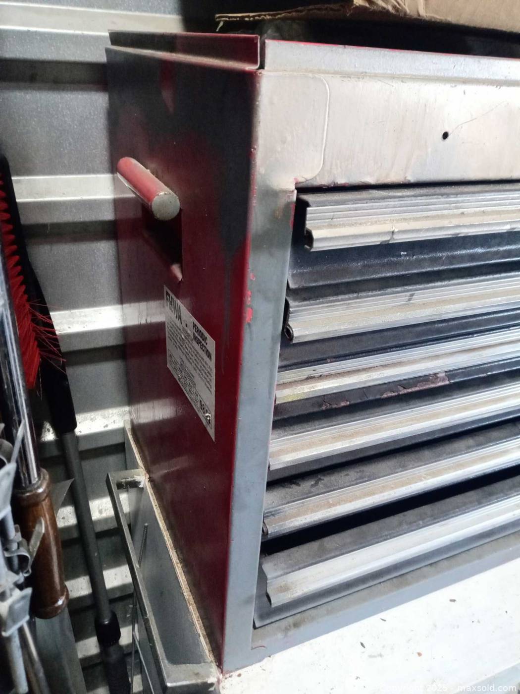Vintage steel 6-drawer open-top toolbox 36" | Maxsold