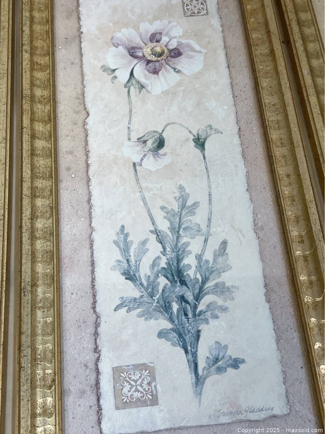 Pamela Gladding framed floral prints set of 3 | Maxsold