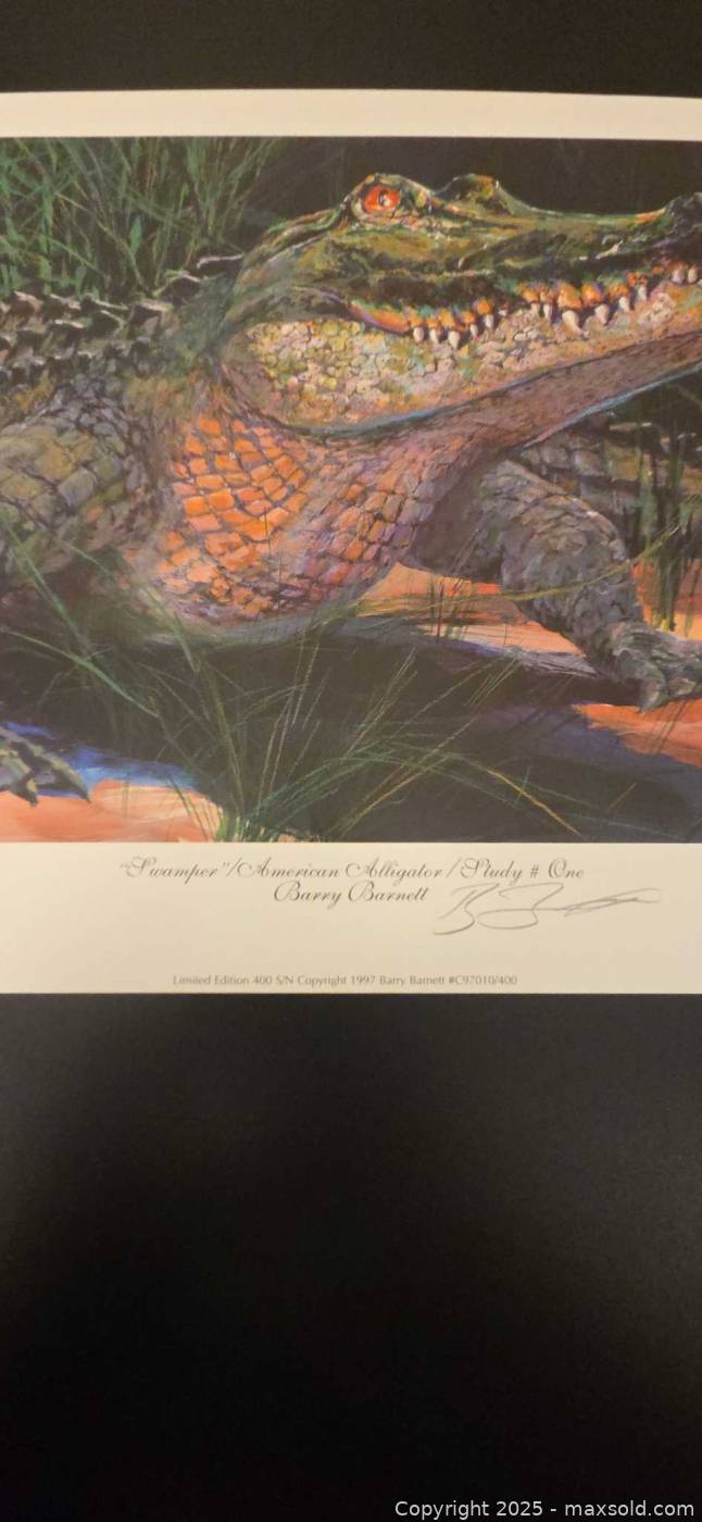 Barry Barnett signed limited edition print | Maxsold