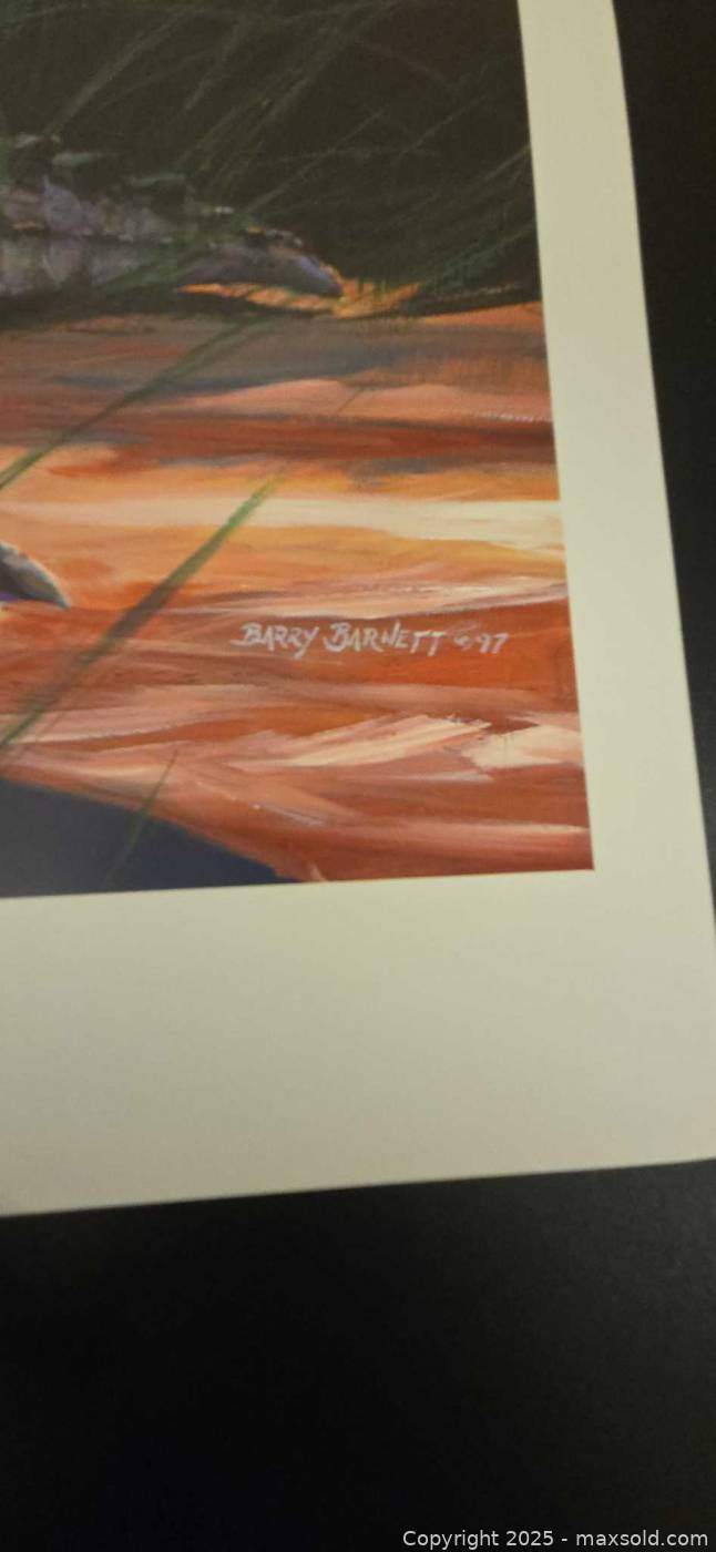 Barry Barnett signed limited edition print | Maxsold
