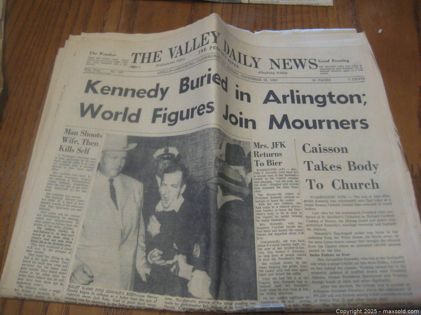 1963-1966 Valley Daily News JFK newspapers | Maxsold