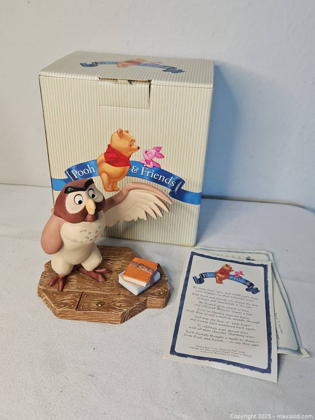 Disney Pooh & Friends Owl Figurine w/ Box | Maxsold