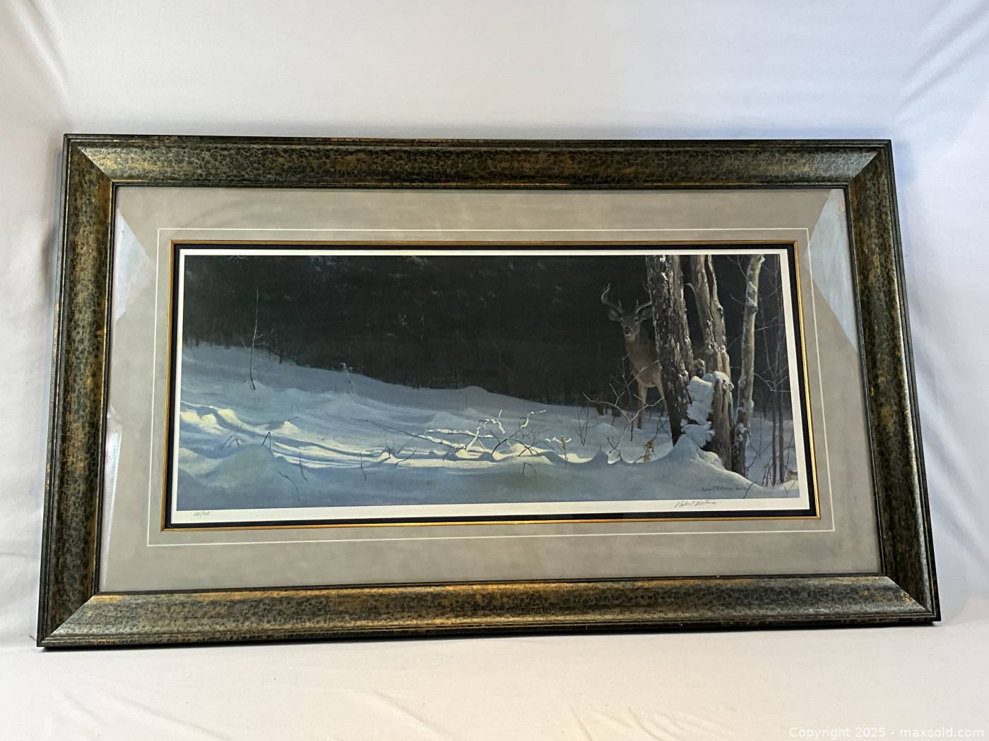 Robert Bateman signed limited edition print “Whitetail in Winter” | Maxsold