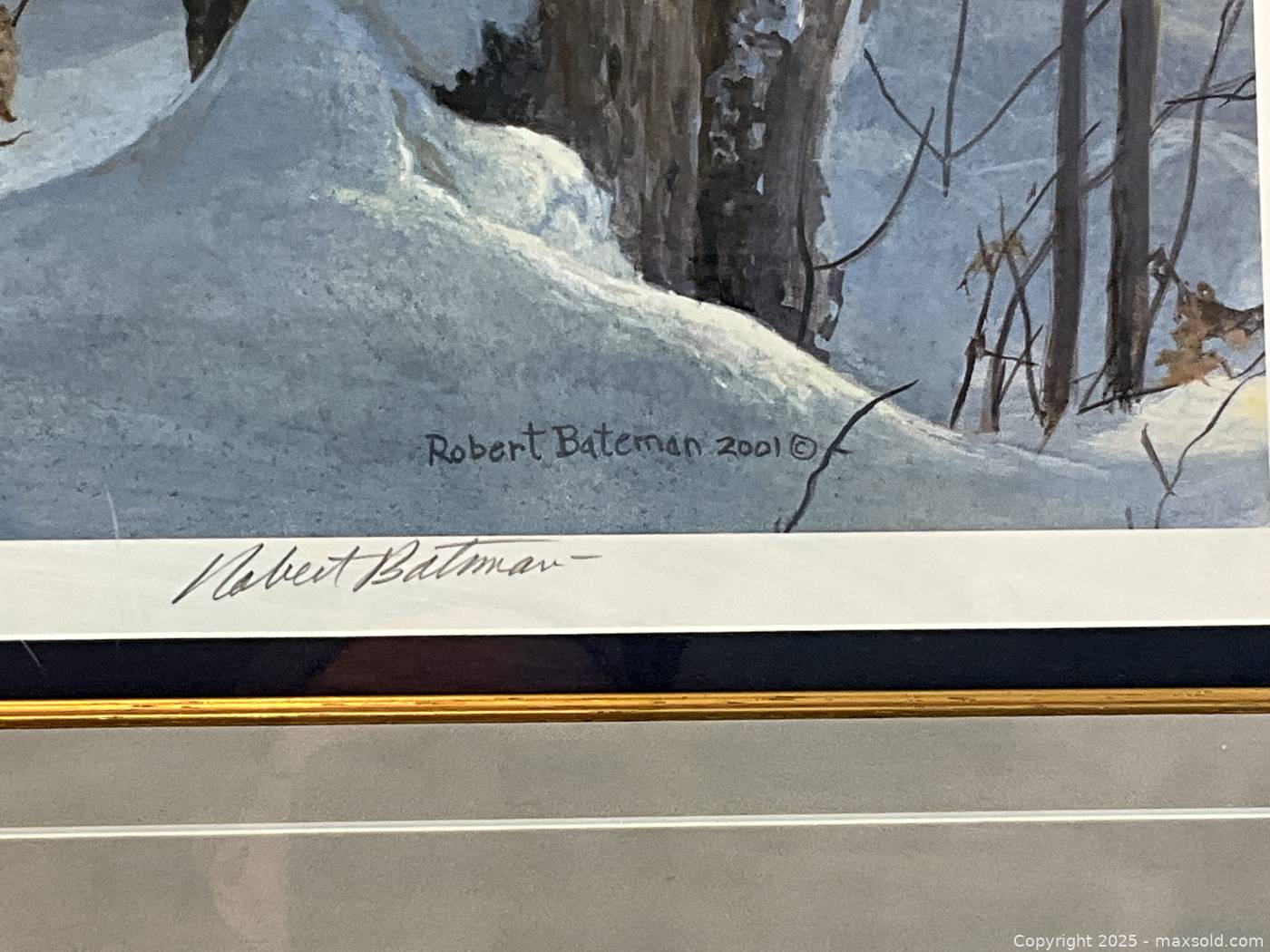 Robert Bateman signed limited edition print “Whitetail in Winter” | Maxsold