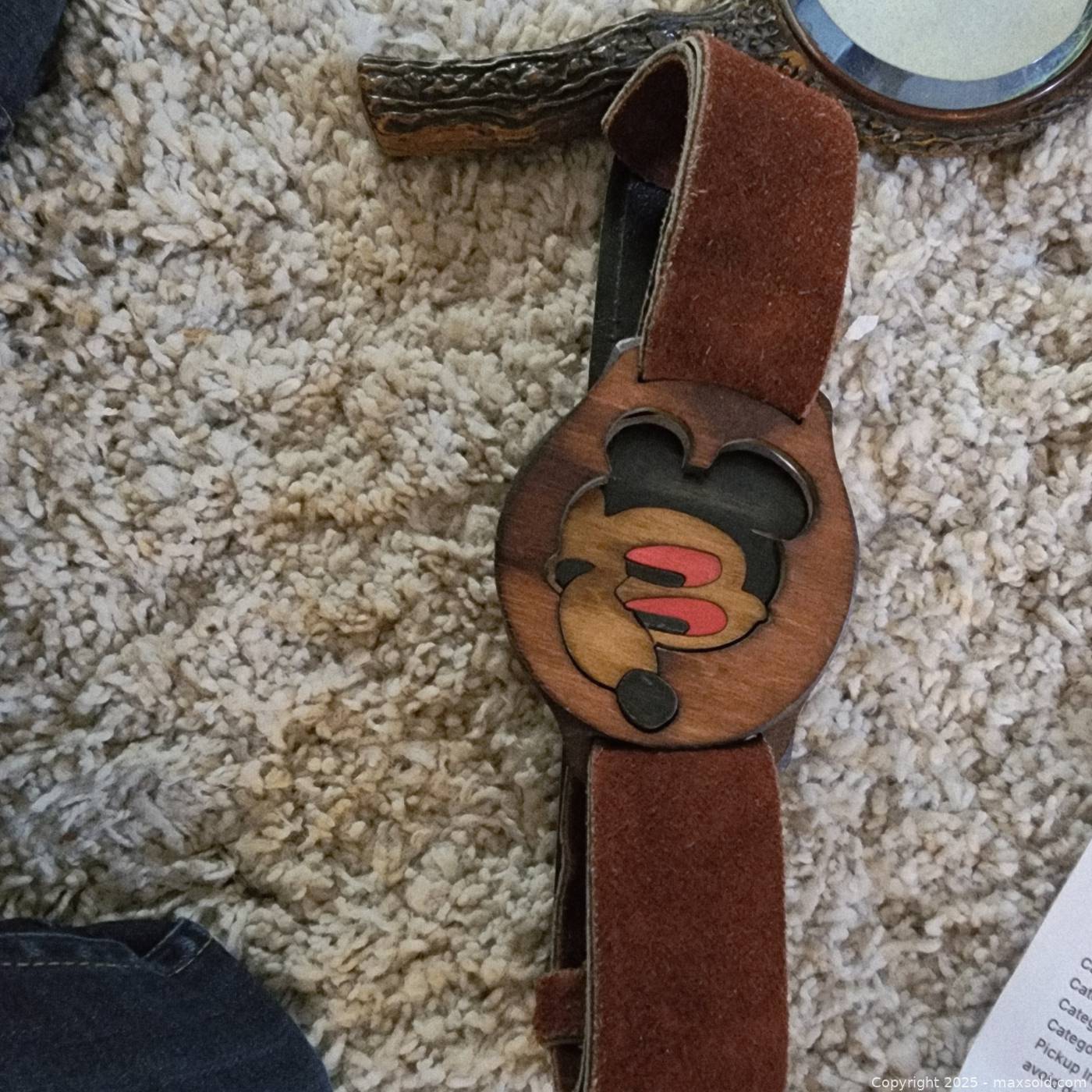 Vintage Mickey Mouse Kids Belt | Maxsold