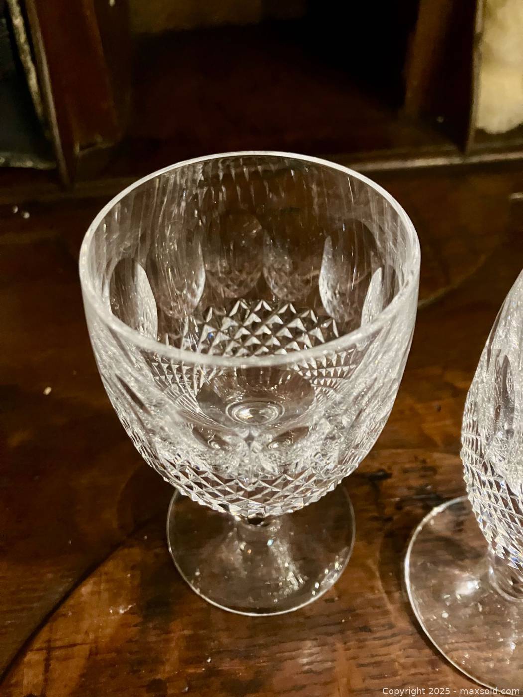 Waterford Colleen crystal port-wine glasses pair | Maxsold
