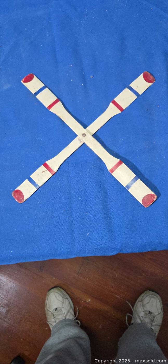Hand-Painted Wooden Cross Boomerang | Maxsold