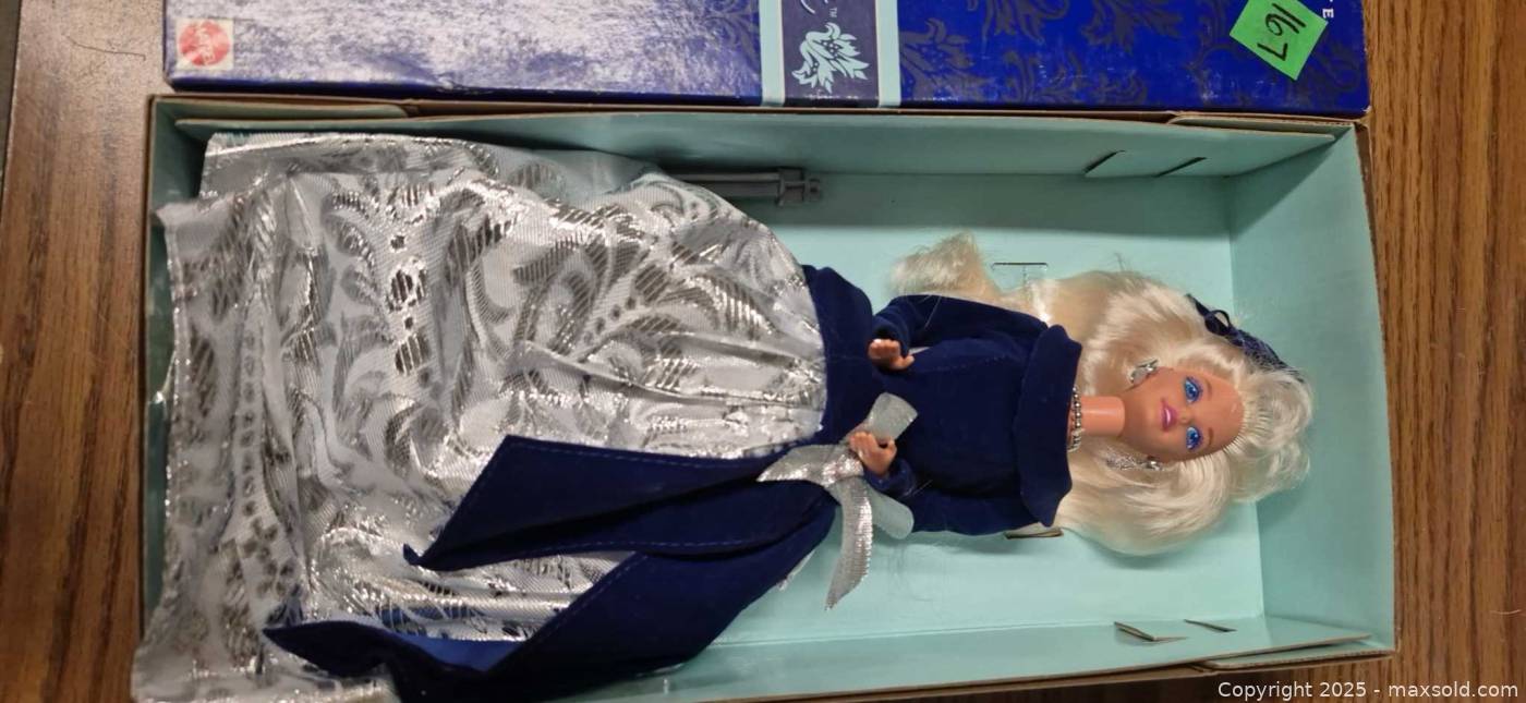 1995 Winter Velvet Barbie in original box | Maxsold