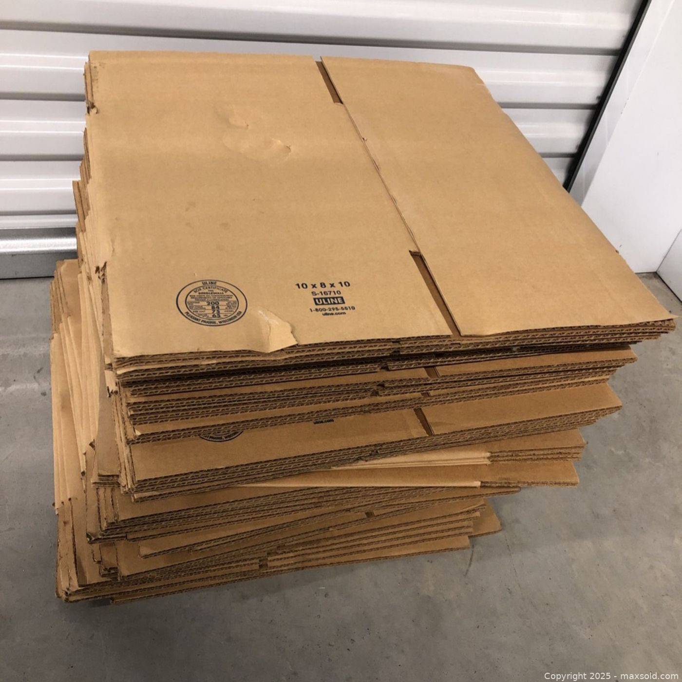 44 Uline corrugated boxes 10 x 8 x 10 | Maxsold