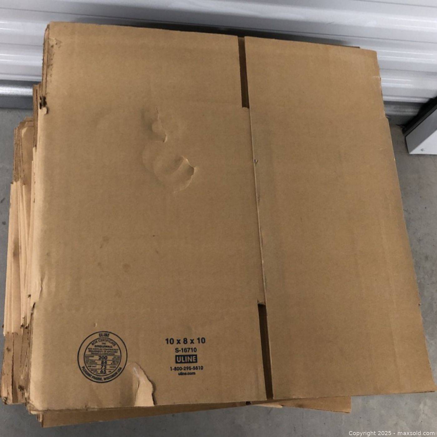 44 Uline corrugated boxes 10 x 8 x 10 | Maxsold
