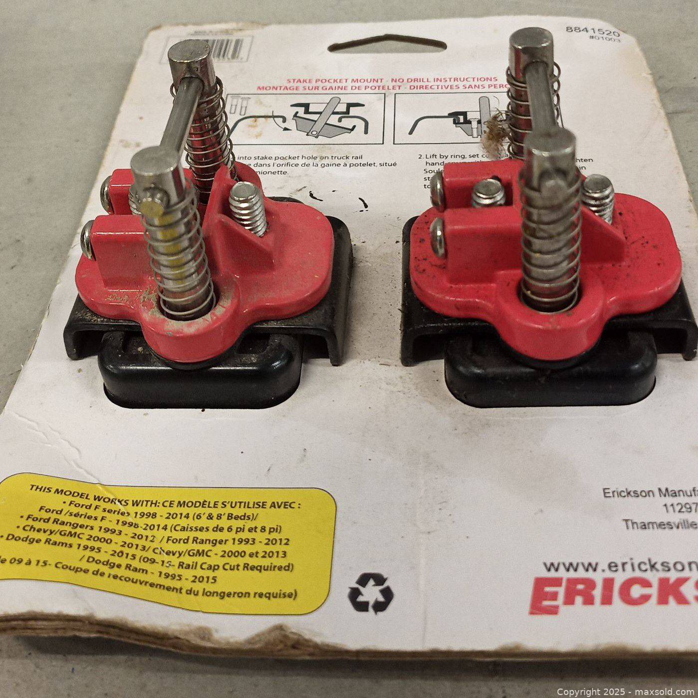 Erickson 1000 lb retractable anchors, 4-pack | Maxsold
