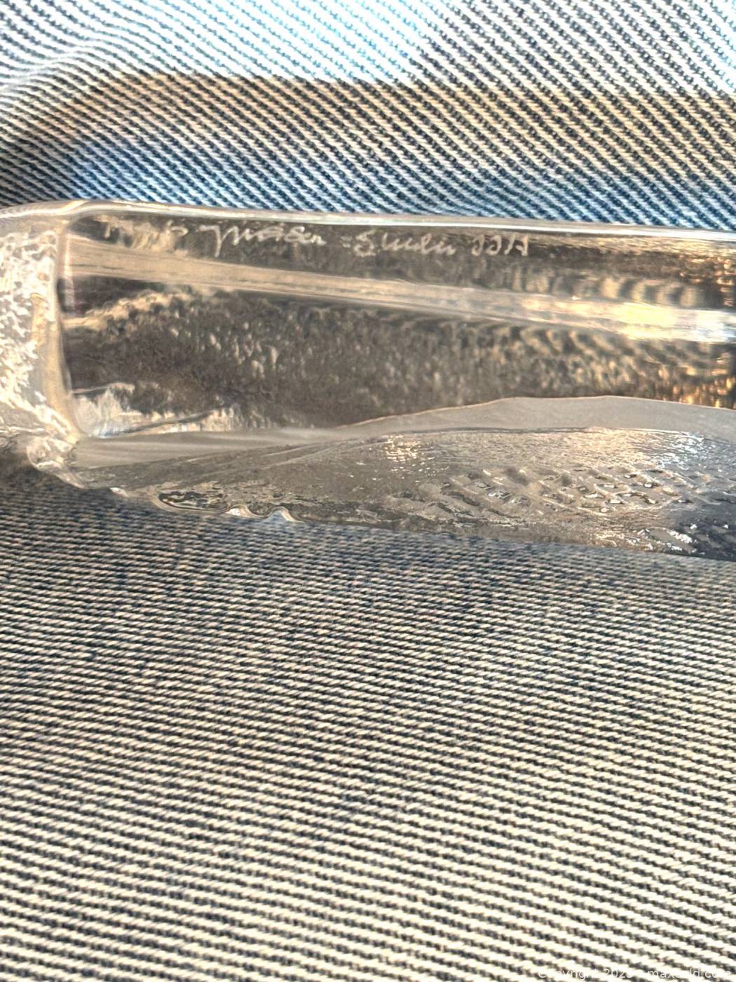 Mats Jonasson crystal loon and seal paperweights | Maxsold