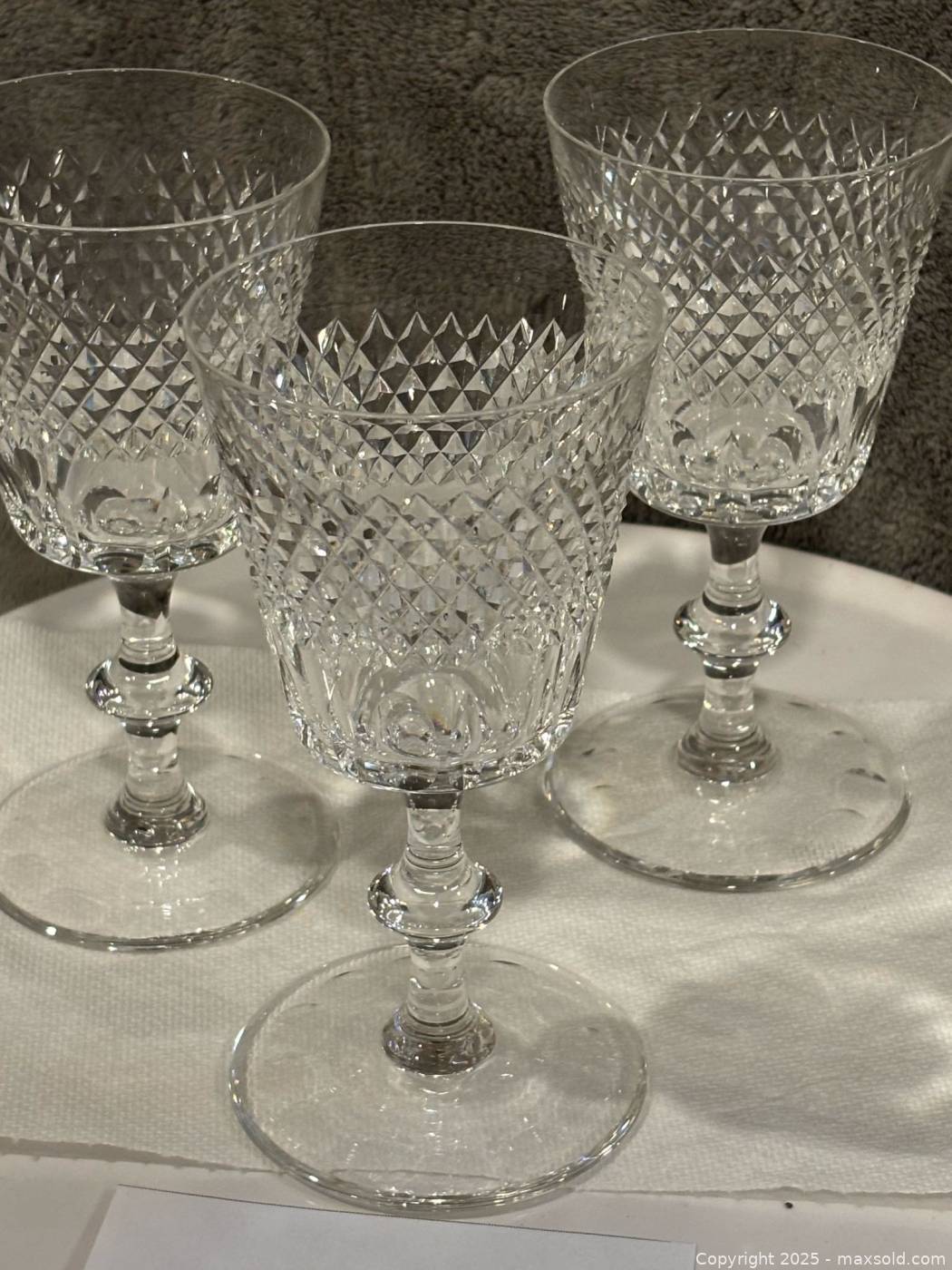 Edinburgh Crystal 6 3/8 in Water Goblets, 3 | Maxsold
