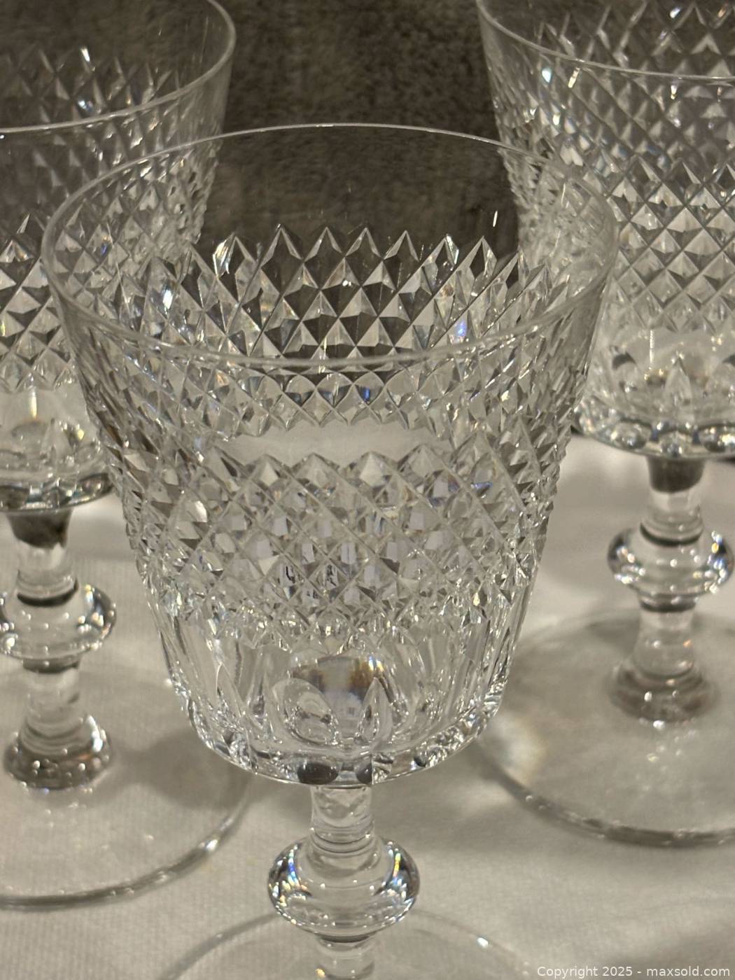 Edinburgh Crystal 6 3/8 in Water Goblets, 3 | Maxsold