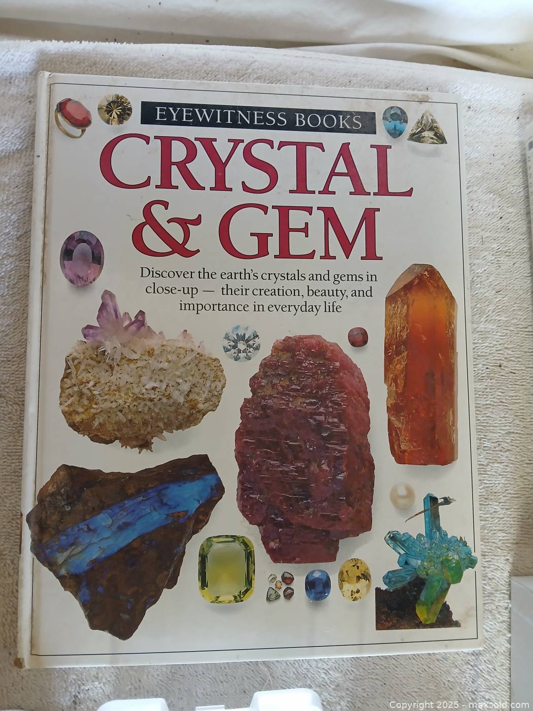 Rock science kit with two Eyewitness geology books | Maxsold